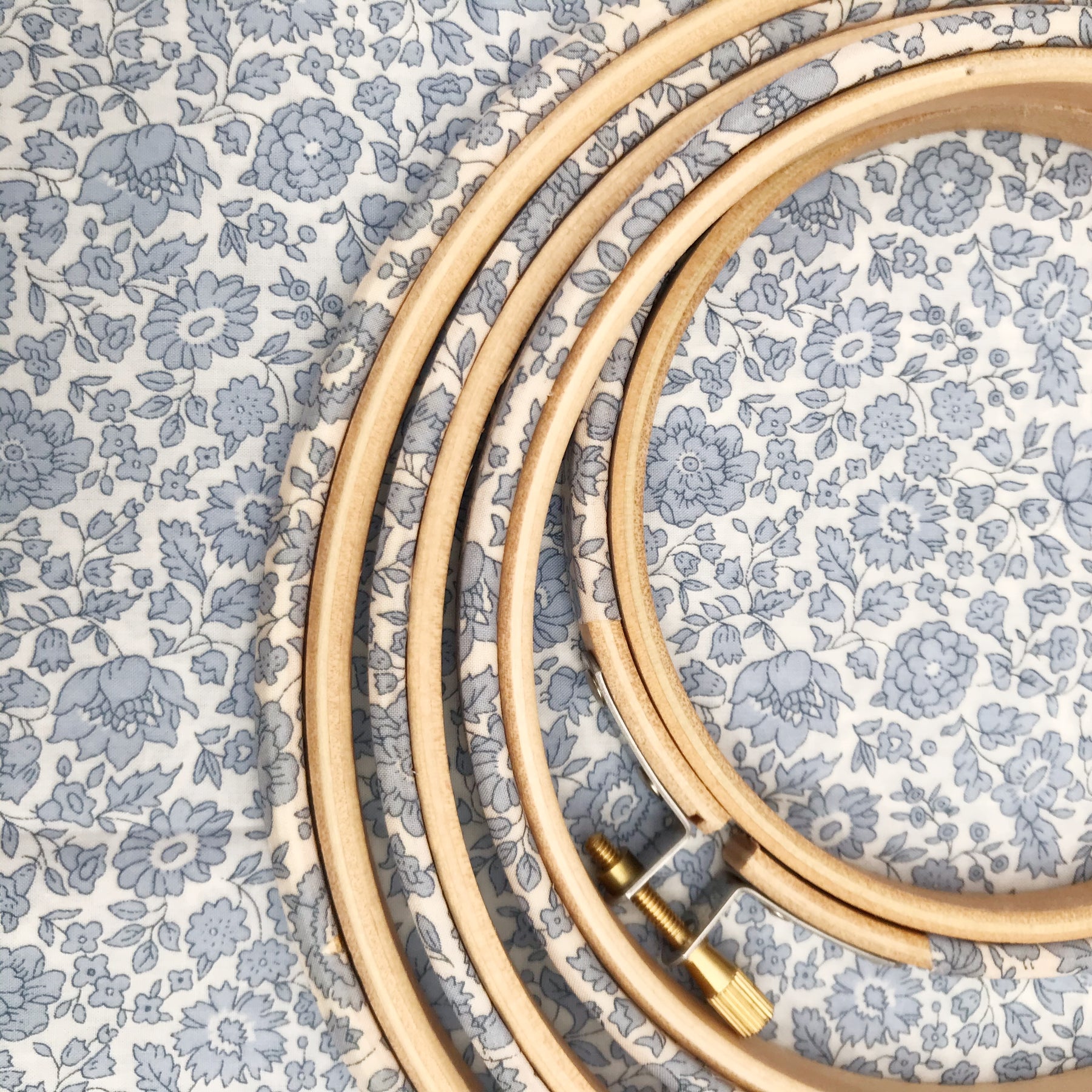 Liberty Fabric Covered Embroidery Hoops – StitchKits Crafts