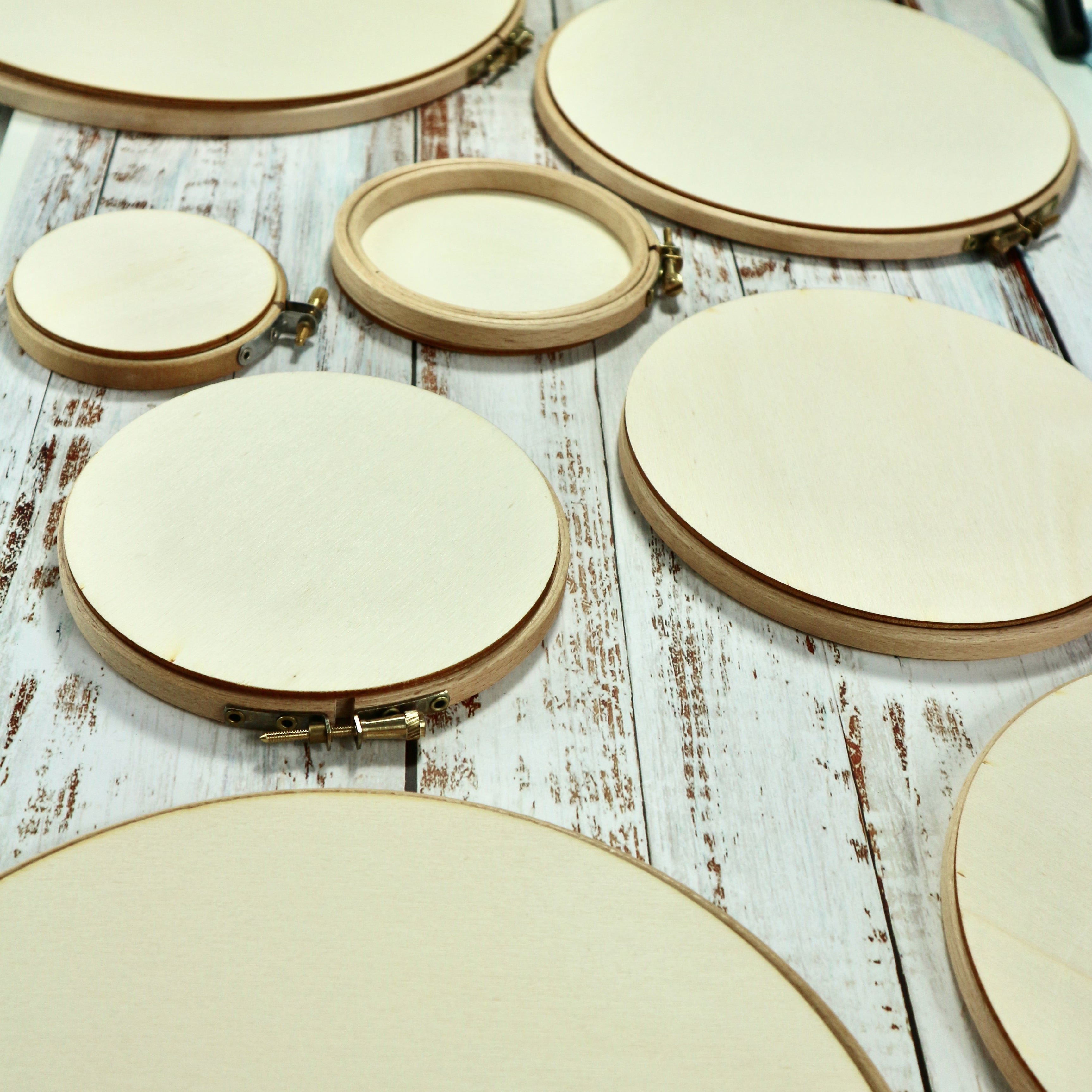8 inch Wooden Embroidery Hoop Backs – StitchKits Crafts