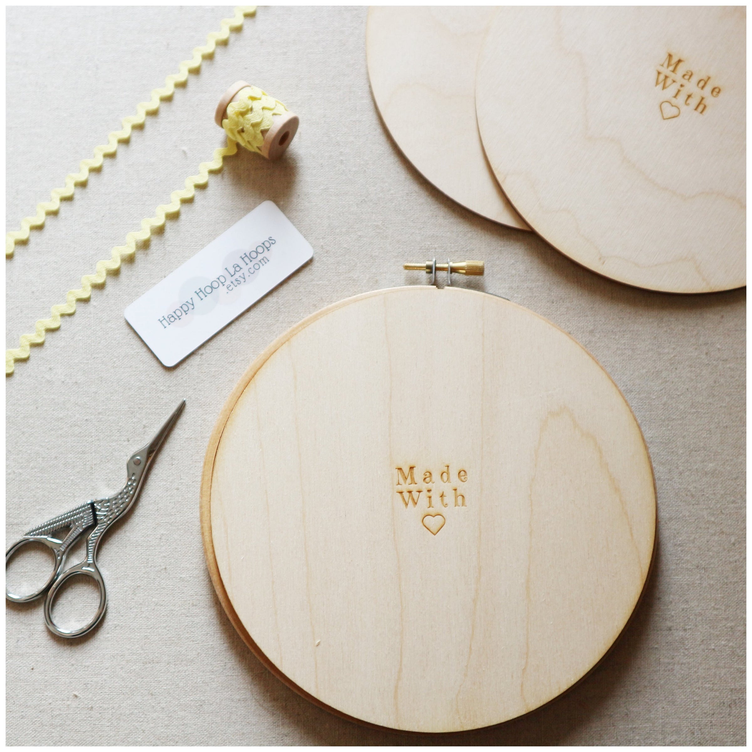 Wooden Embroidery Hoop Backs – StitchKits Crafts